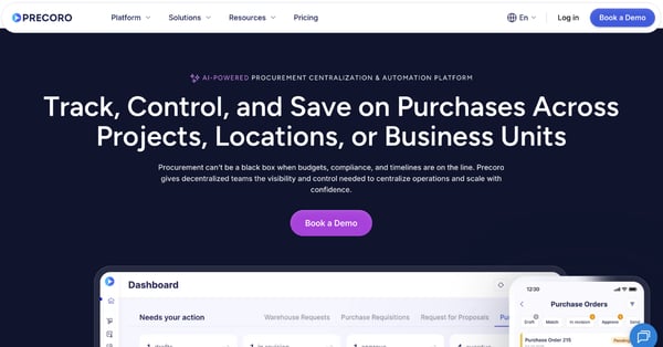Precoro | Procurement Software for Purchasing Automation